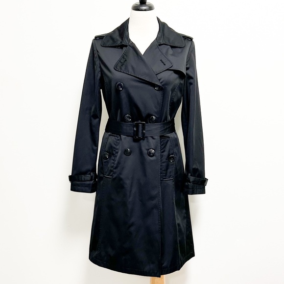 Ellen Tracy | Jackets & Coats | Ellen Tracy Black Double Breasted Mid ...